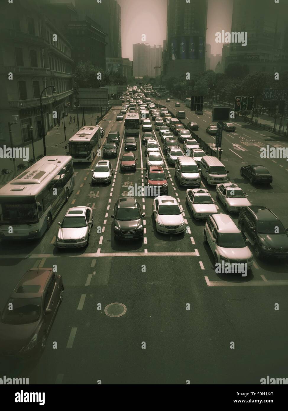 Chinese traffic, Shanghai,China Stock Photo - Alamy