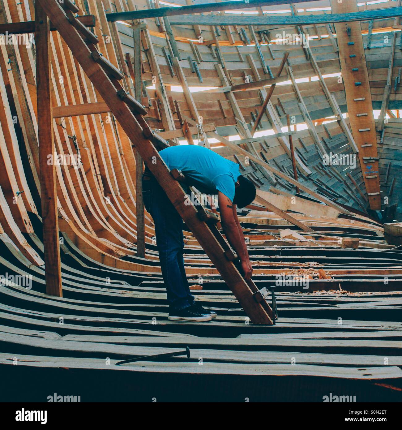 Wood ship texture hi-res stock photography and images - Alamy