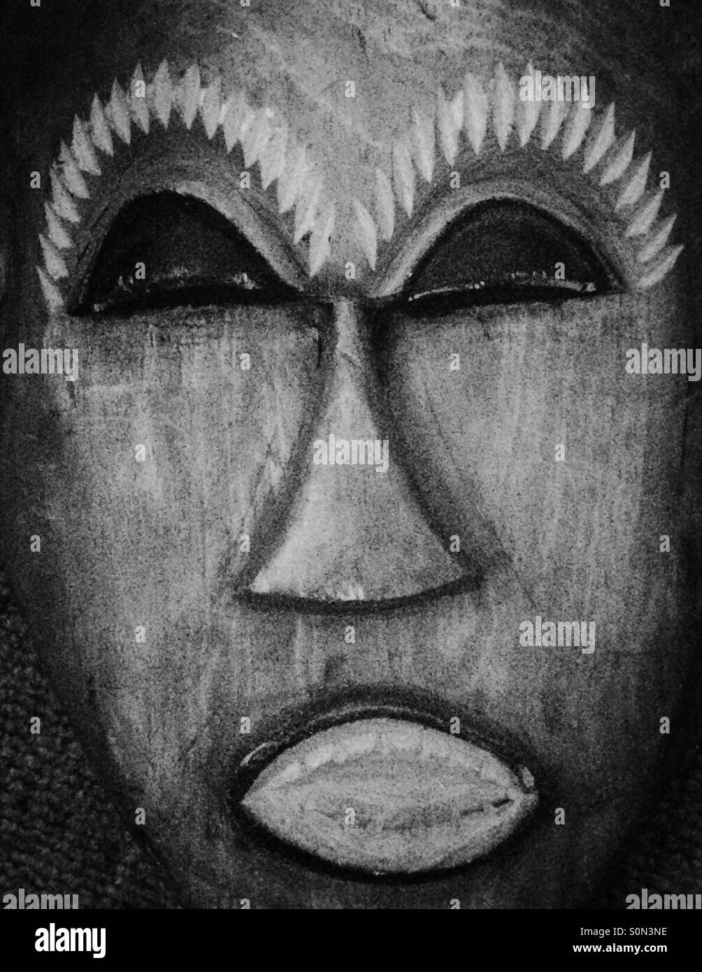 African voodoo mask Stock Photo - Alamy