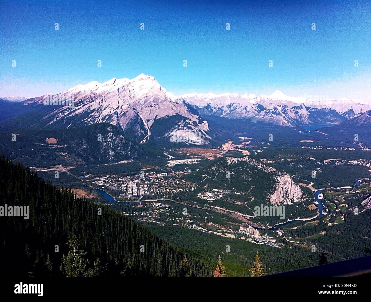 Town birds eye view hi-res stock photography and images - Alamy