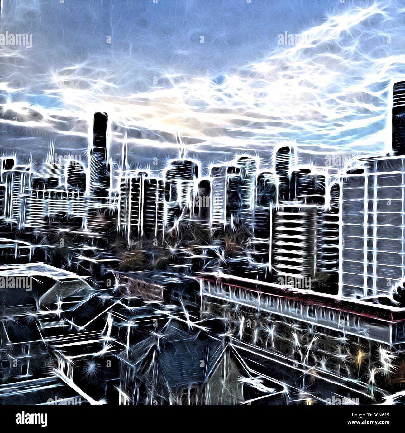 Toronto abstract skyline hi-res stock photography and images - Alamy