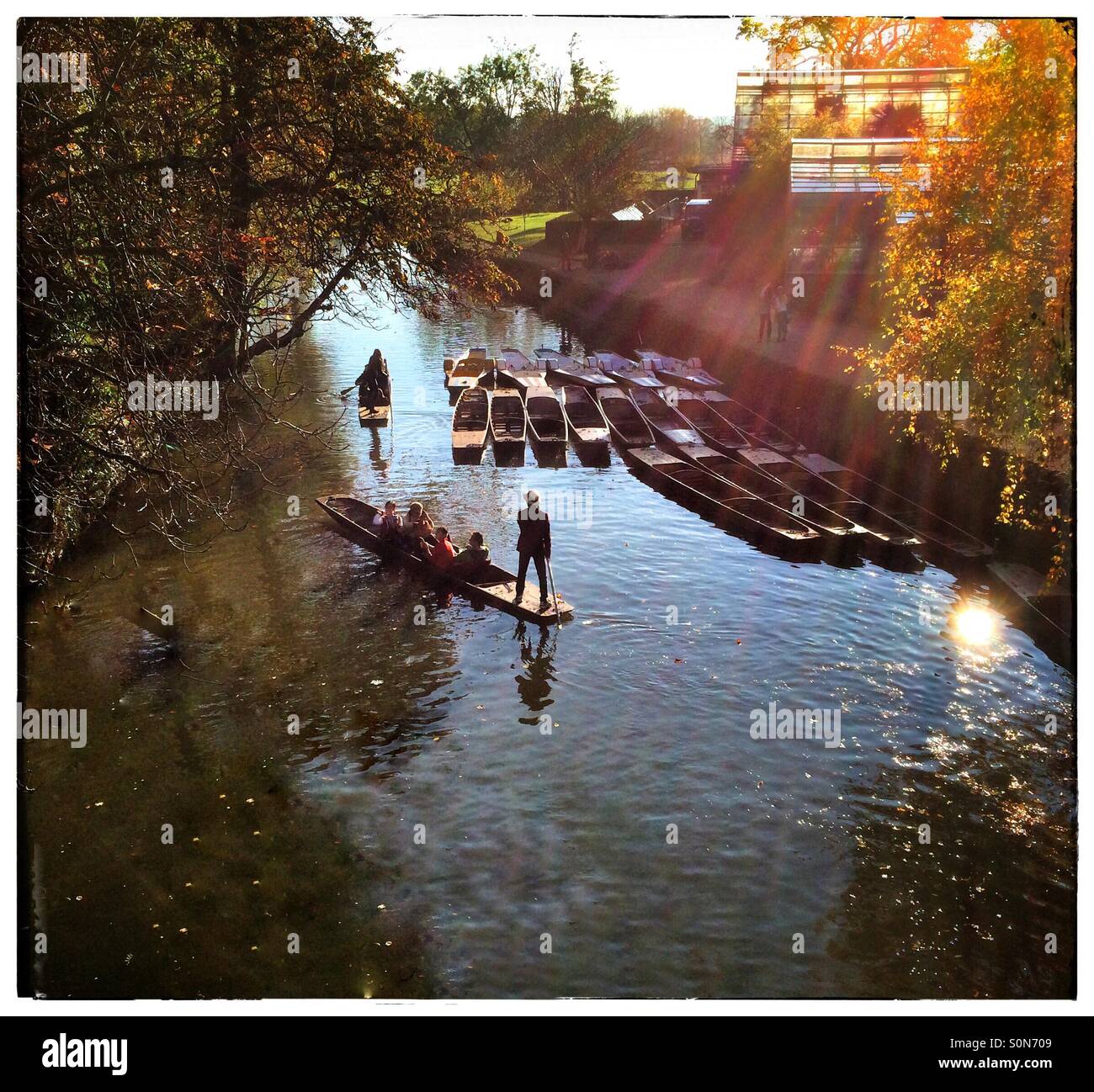 Punting River Cherwell Oxford Stock Photo - Alamy