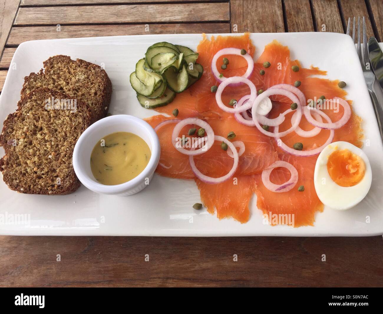 Fish for starter Stock Photo - Alamy