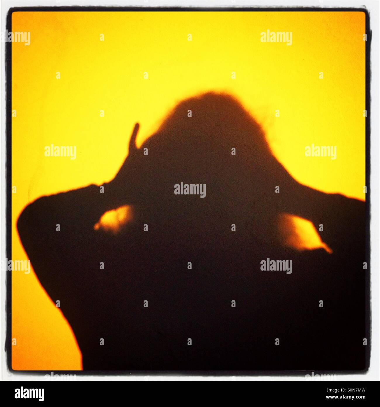 Selfie silhouette hi-res stock photography and images - Alamy