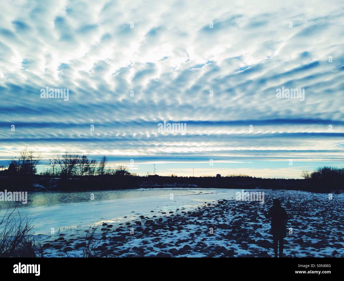 Calgary winter river hi-res stock photography and images - Alamy