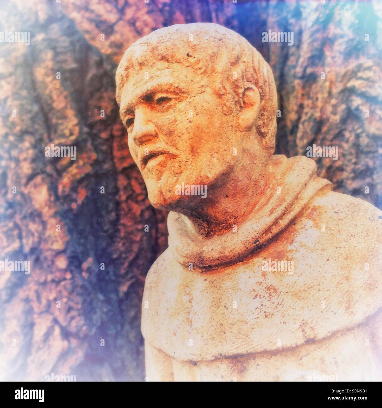 Statue christian monk hi-res stock photography and images - Alamy