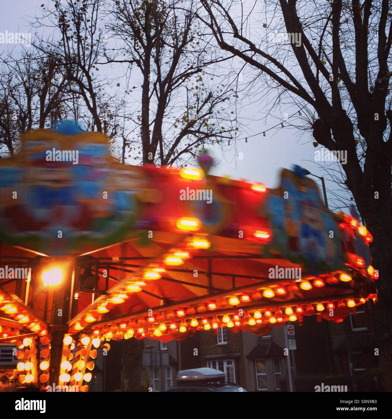 Spinning fairground ride hi-res stock photography and images - Alamy