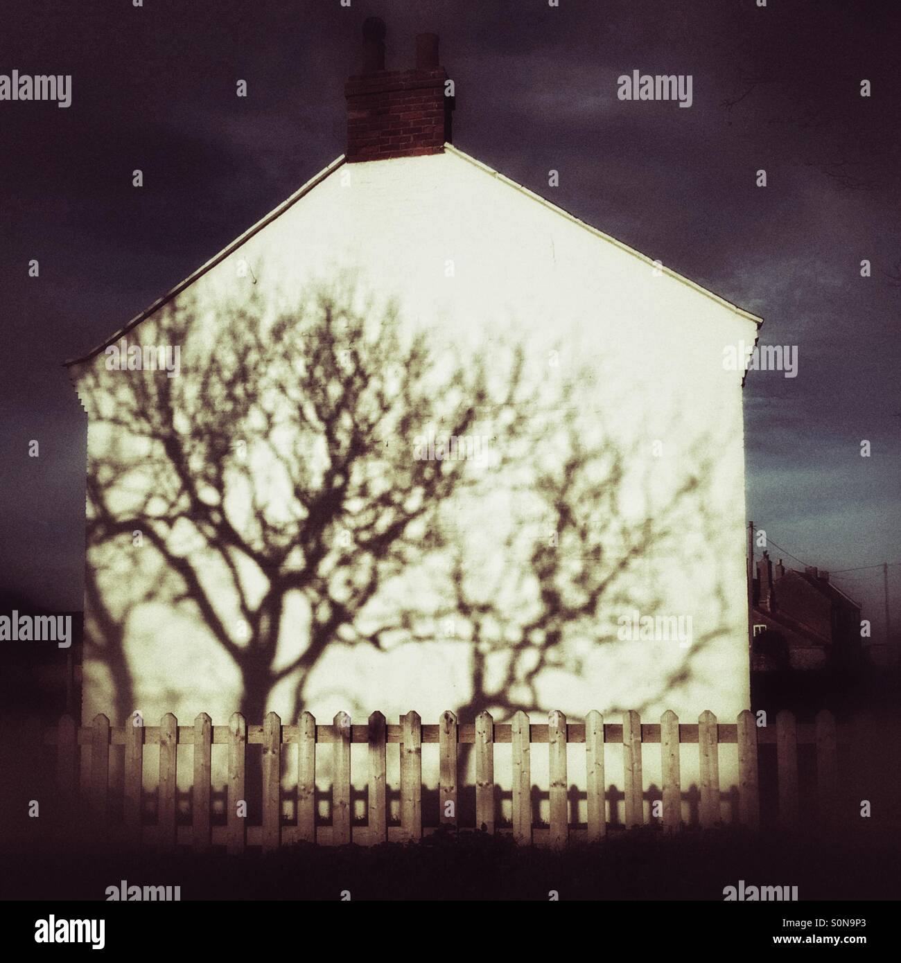 Spooky shadow house hi-res stock photography and images - Alamy