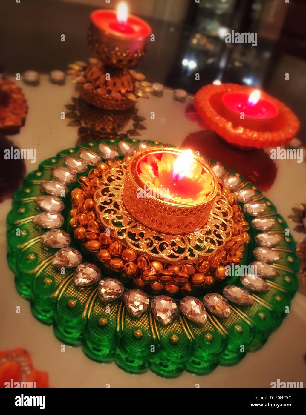 Diwali tea lights hi-res stock photography and images - Alamy