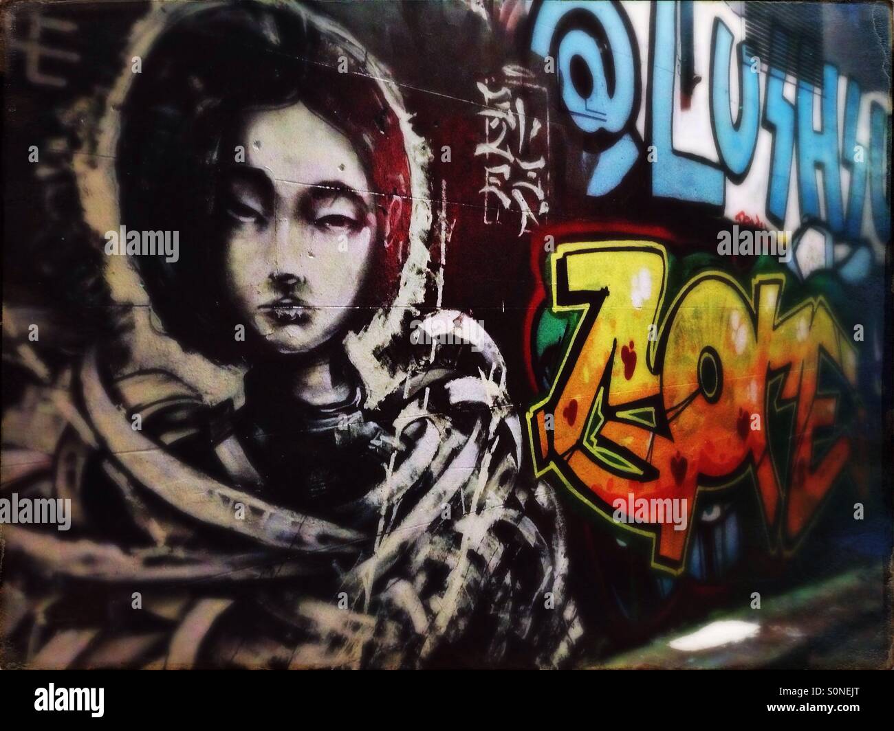 Asian graffiti hi-res stock photography and images - Alamy