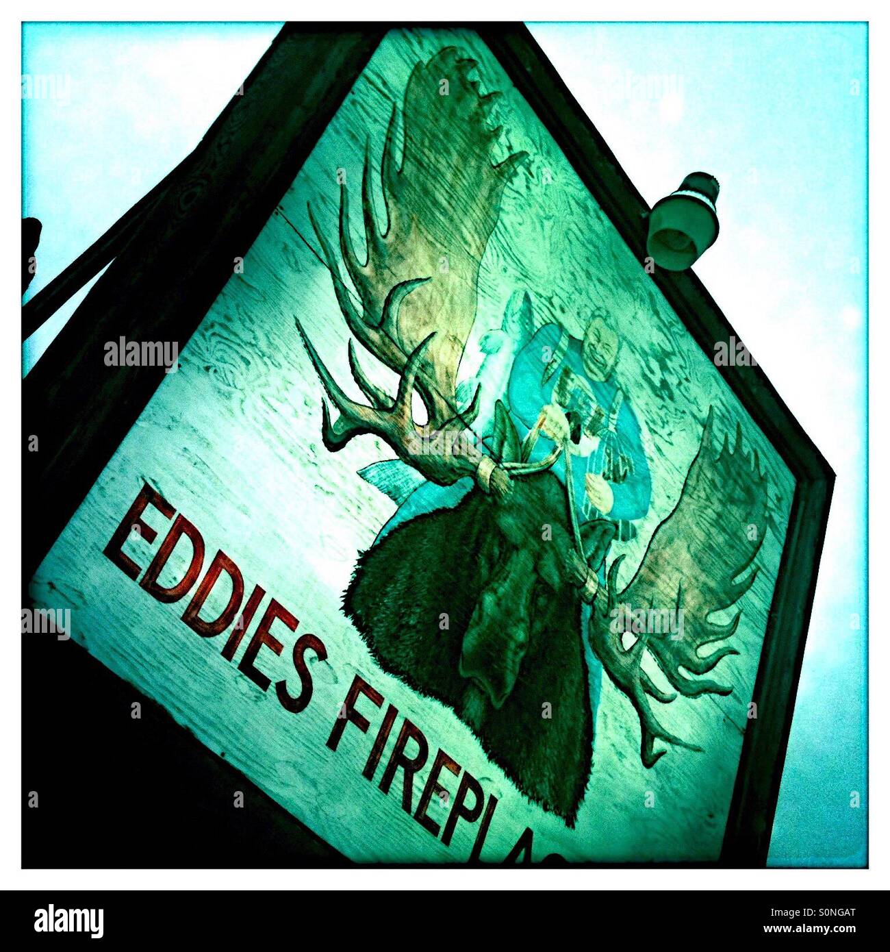 Salmon sign hi-res stock photography and images - Alamy