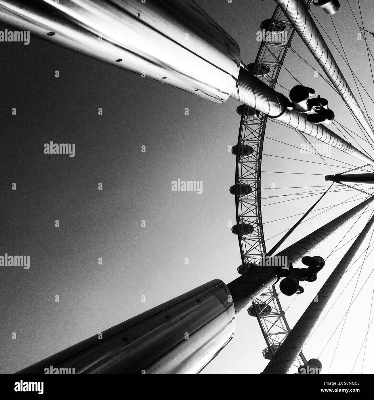 London from london eye Black and White Stock Photos & Images - Alamy