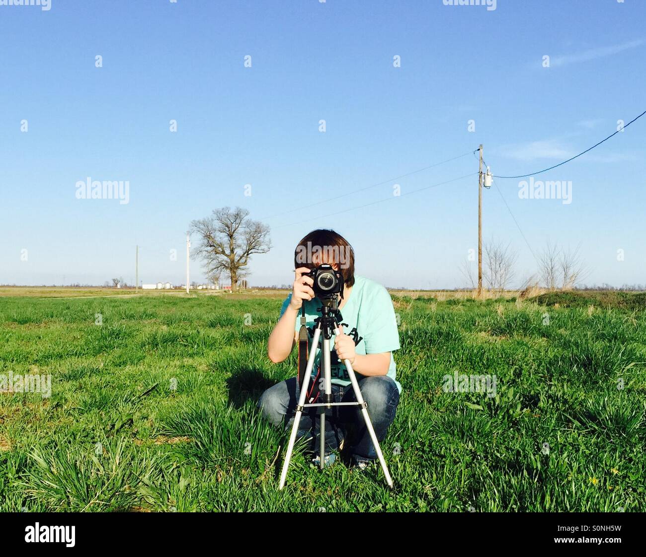 Photographer at work Stock Photo - Alamy
