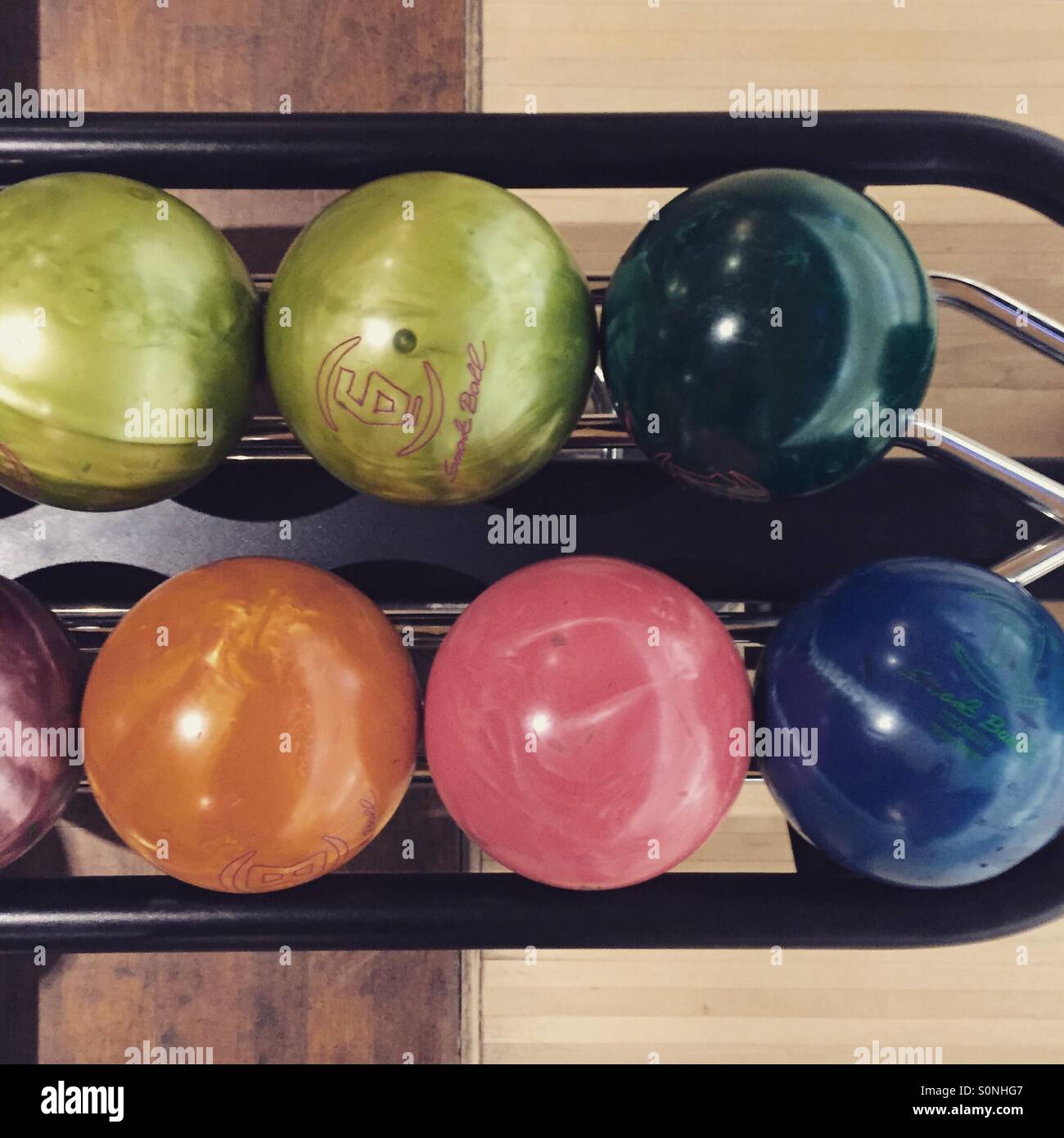 Ball return bowling hi-res stock photography and images - Alamy