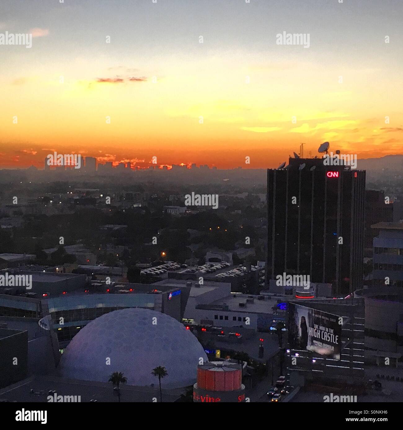 Sunset at hollywood hi-res stock photography and images - Alamy