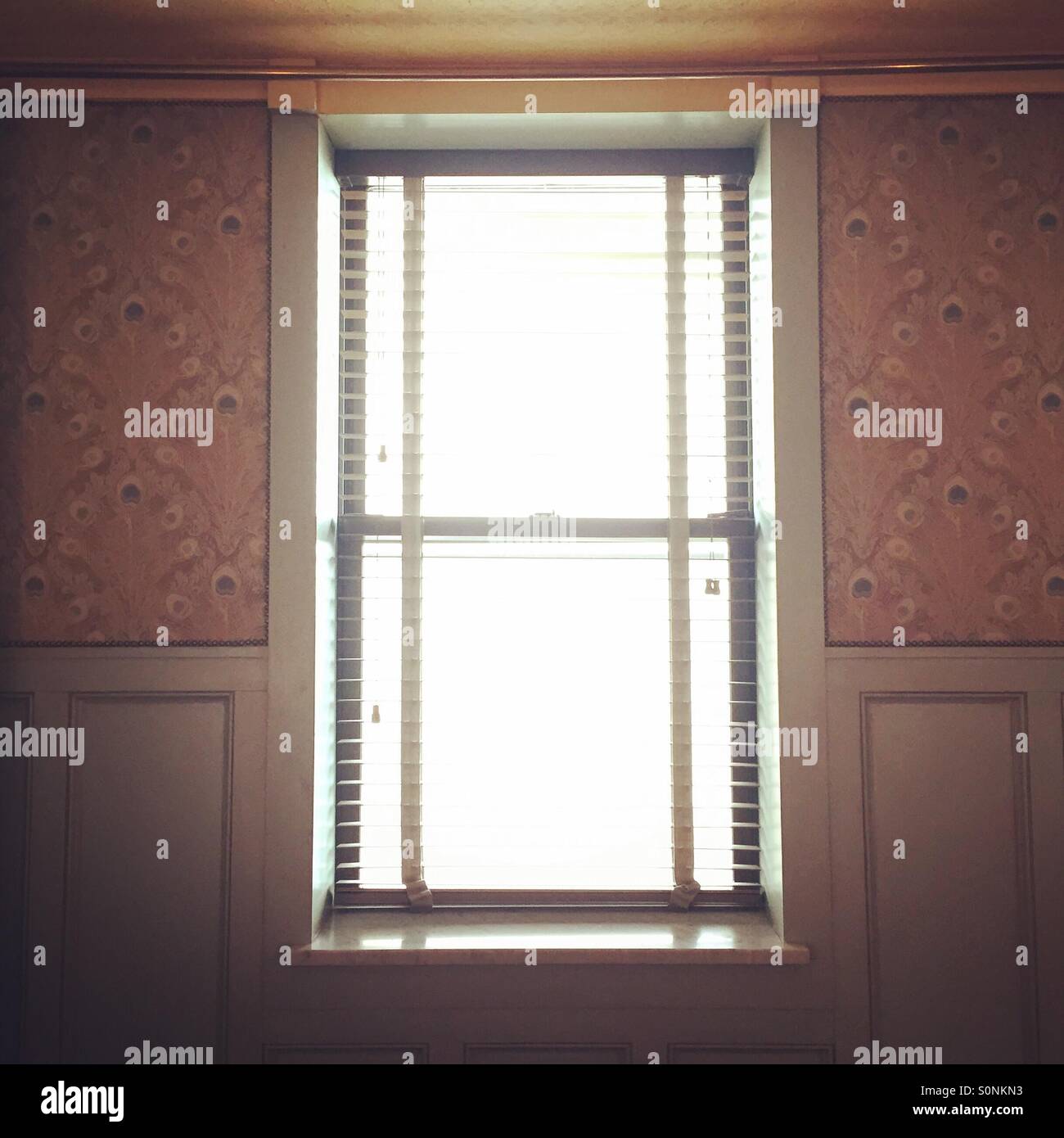 Blown out window Stock Photo - Alamy