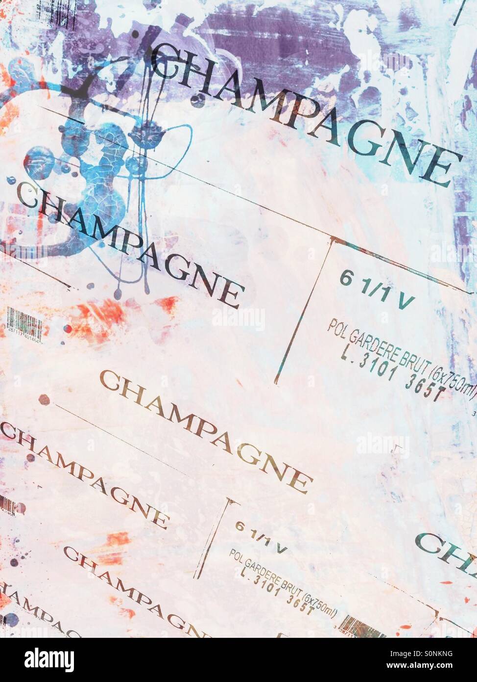 Boxes of champagne Stock Photo - Alamy