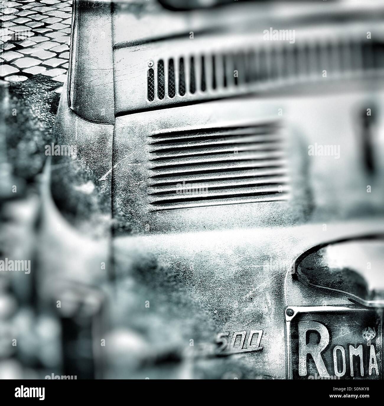 Black and white fiat model hi-res stock photography and images - Alamy