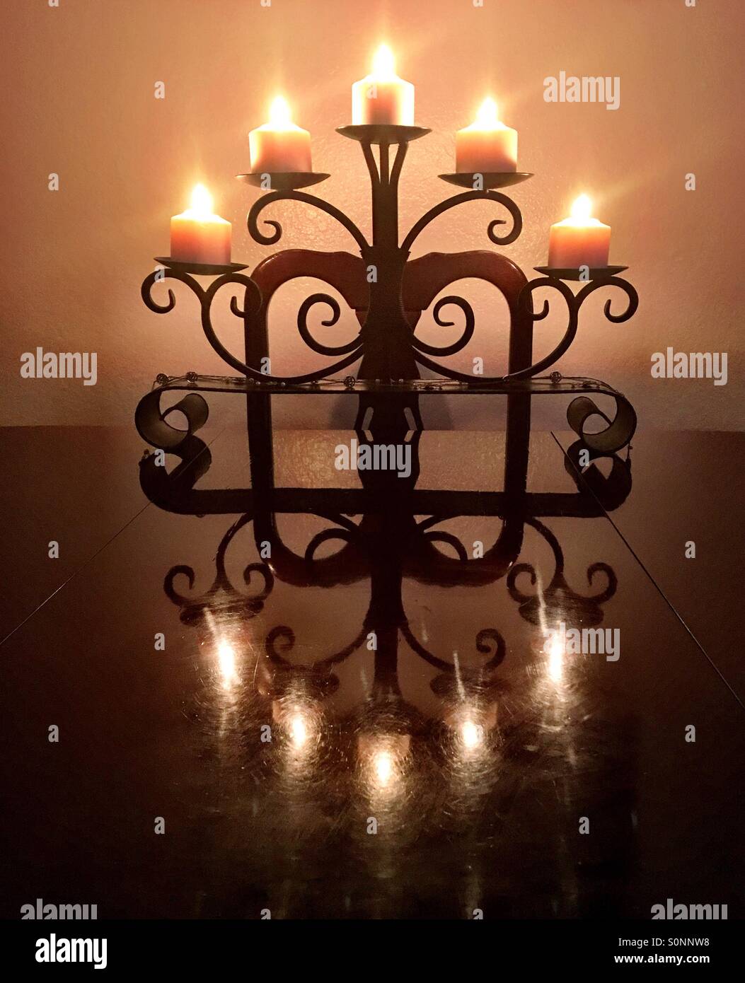 Reflection candles hi-res stock photography and images - Alamy