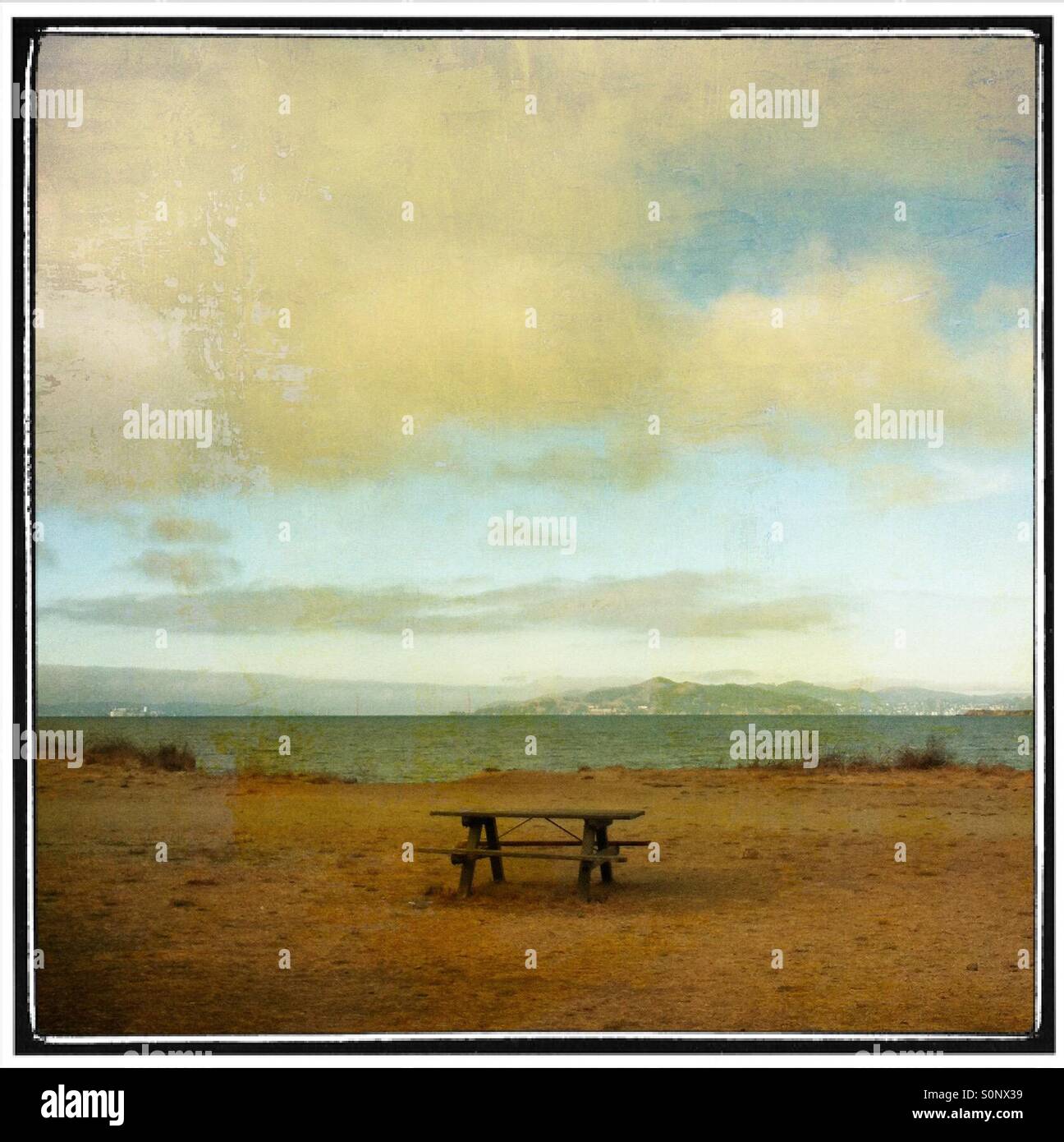 San Francisco Bay view from a shoreline park Stock Photo - Alamy