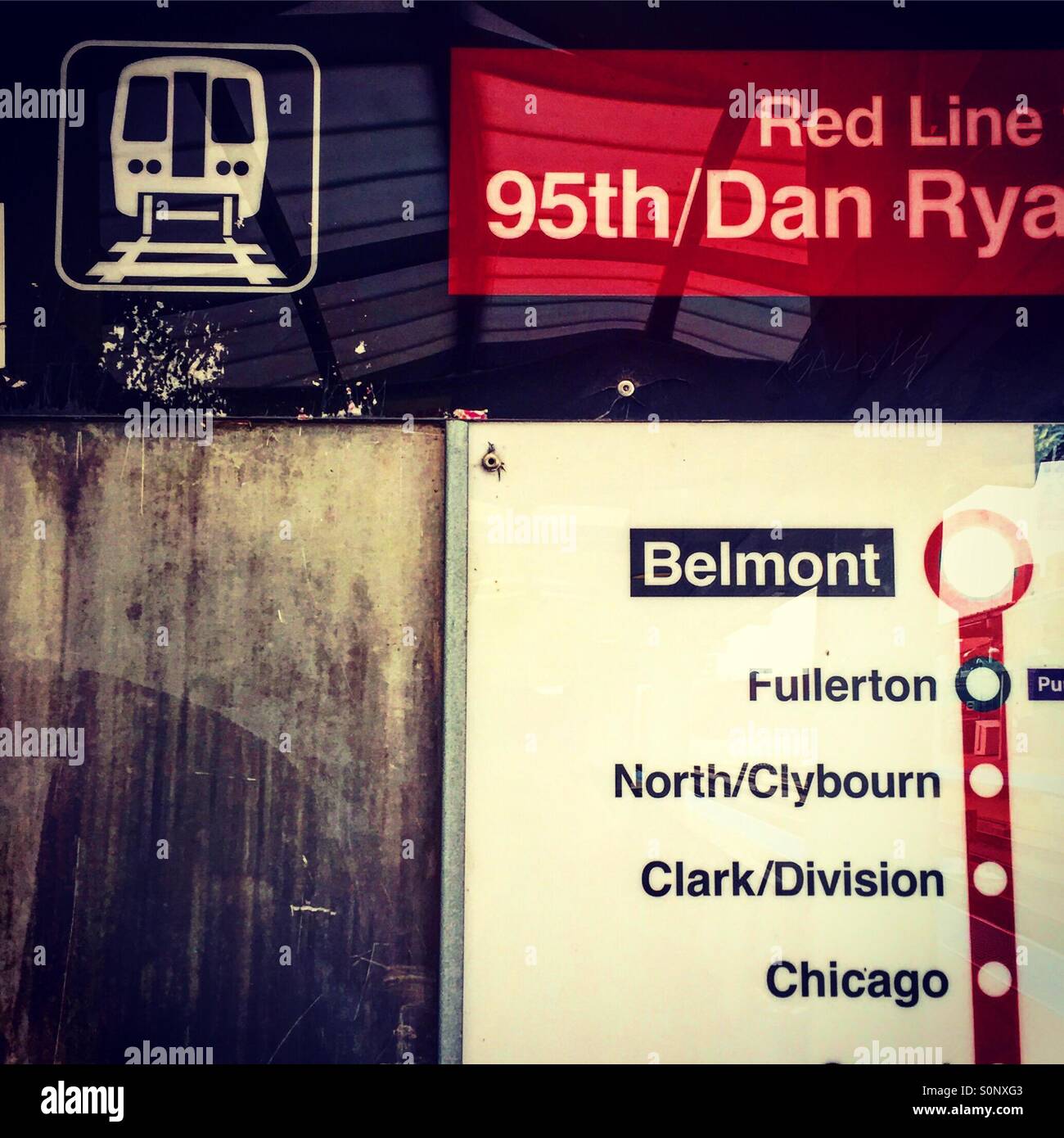 Chicago transit map hi-res stock photography and images - Alamy