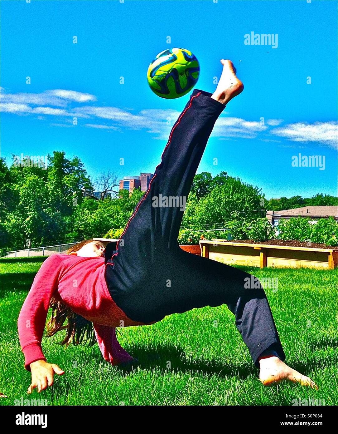 Bicycle Kick High Resolution Stock Photography and Images - Alamy