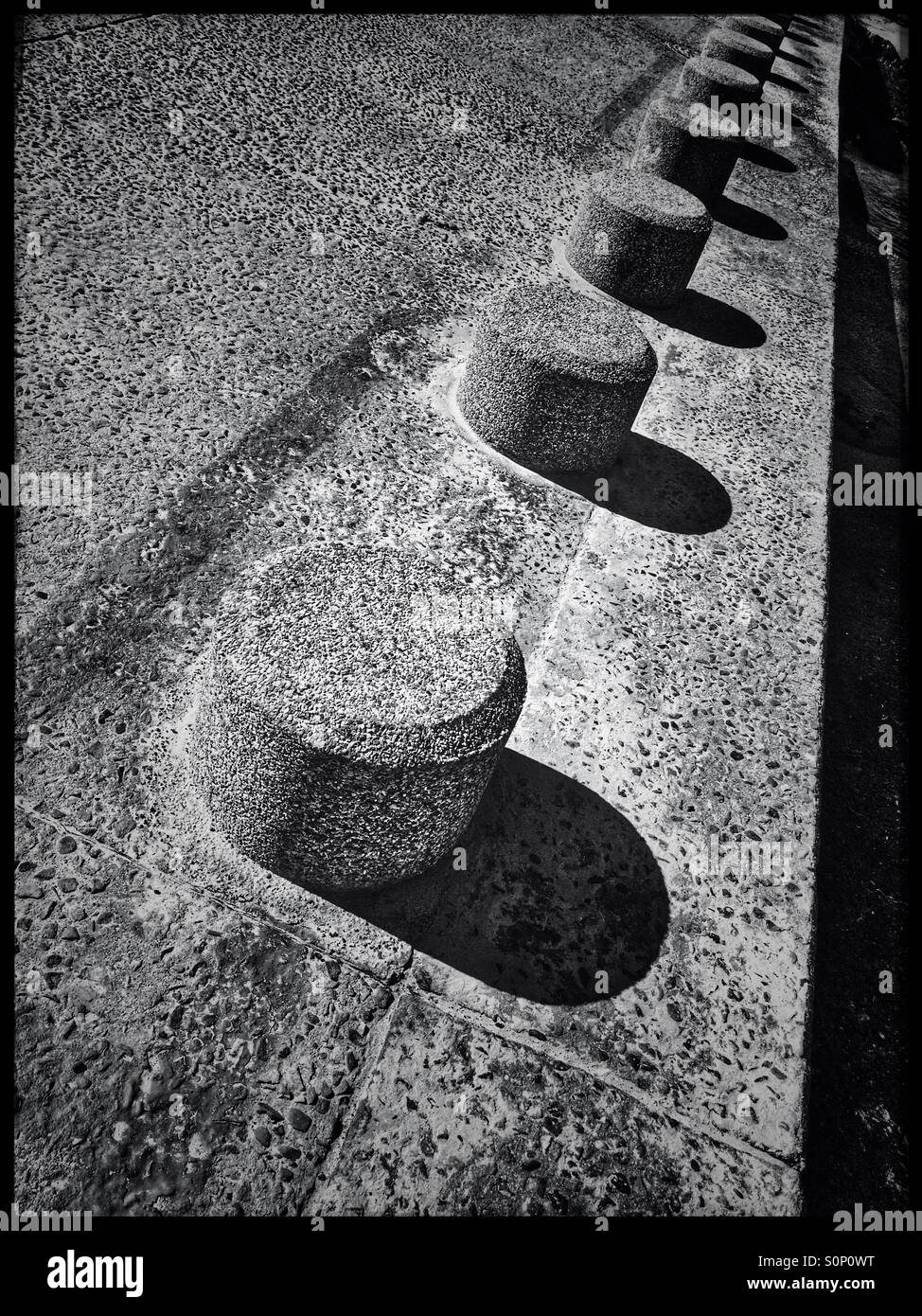 Concrete bollards hi-res stock photography and images - Alamy