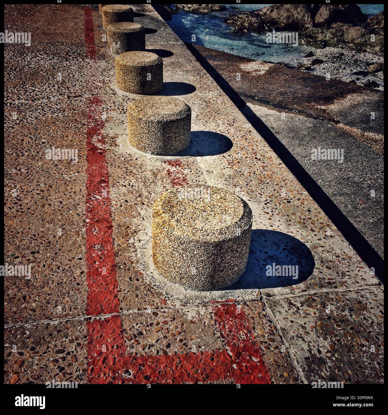 Concrete bollards hi-res stock photography and images - Alamy