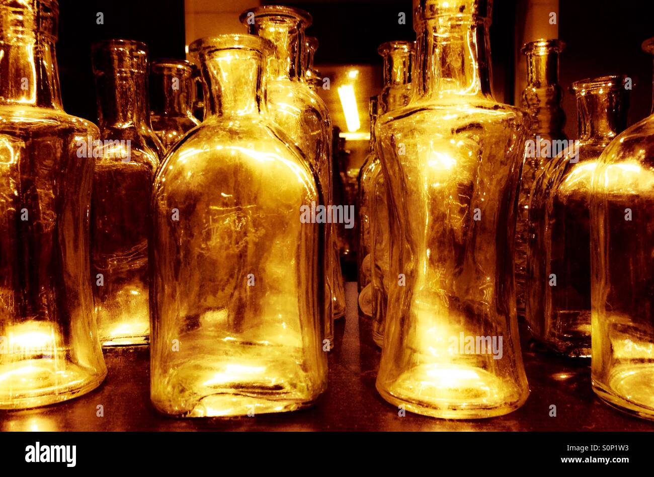 Glass Bottle Display High Resolution Stock Photography and Images - Alamy
