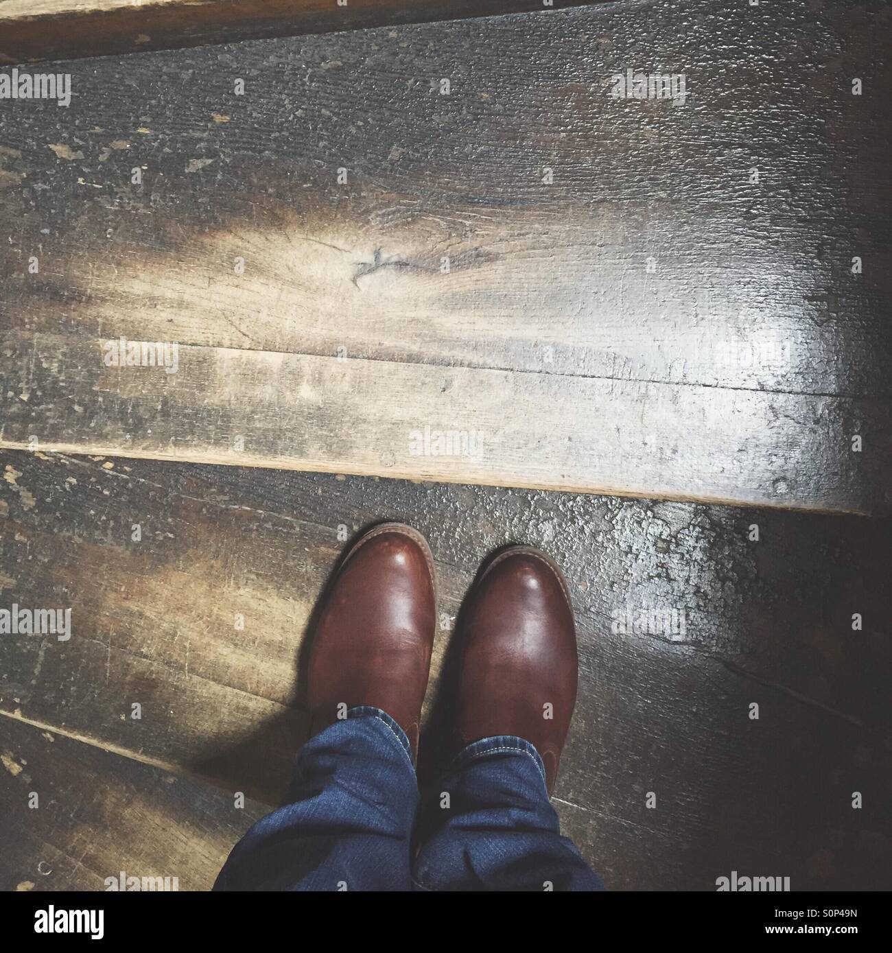 Stairs looking down and feet hi-res stock photography and images - Alamy