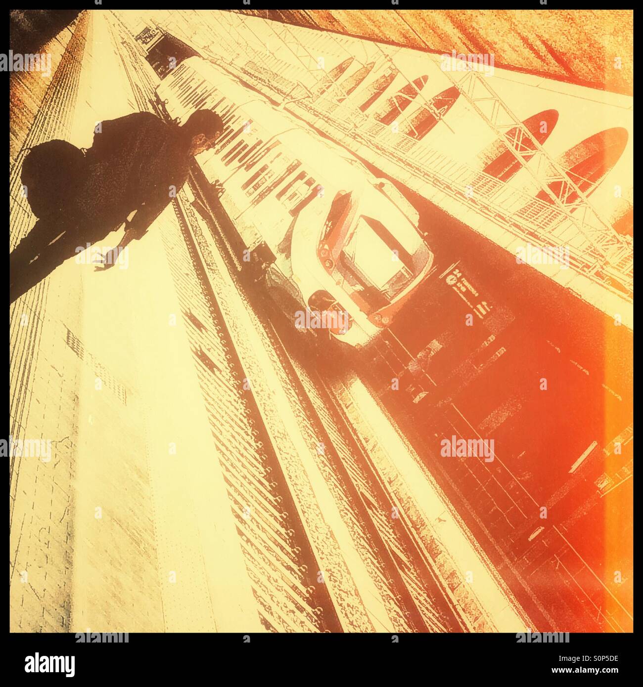 Train leaving station platform hi-res stock photography and images - Alamy