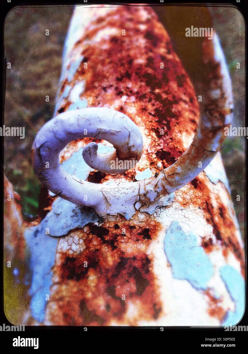 Rusted detail of letterbox Stock Photo - Alamy
