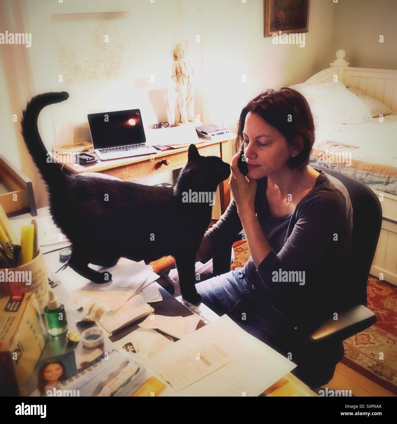 Work interruption hi-res stock photography and images - Alamy