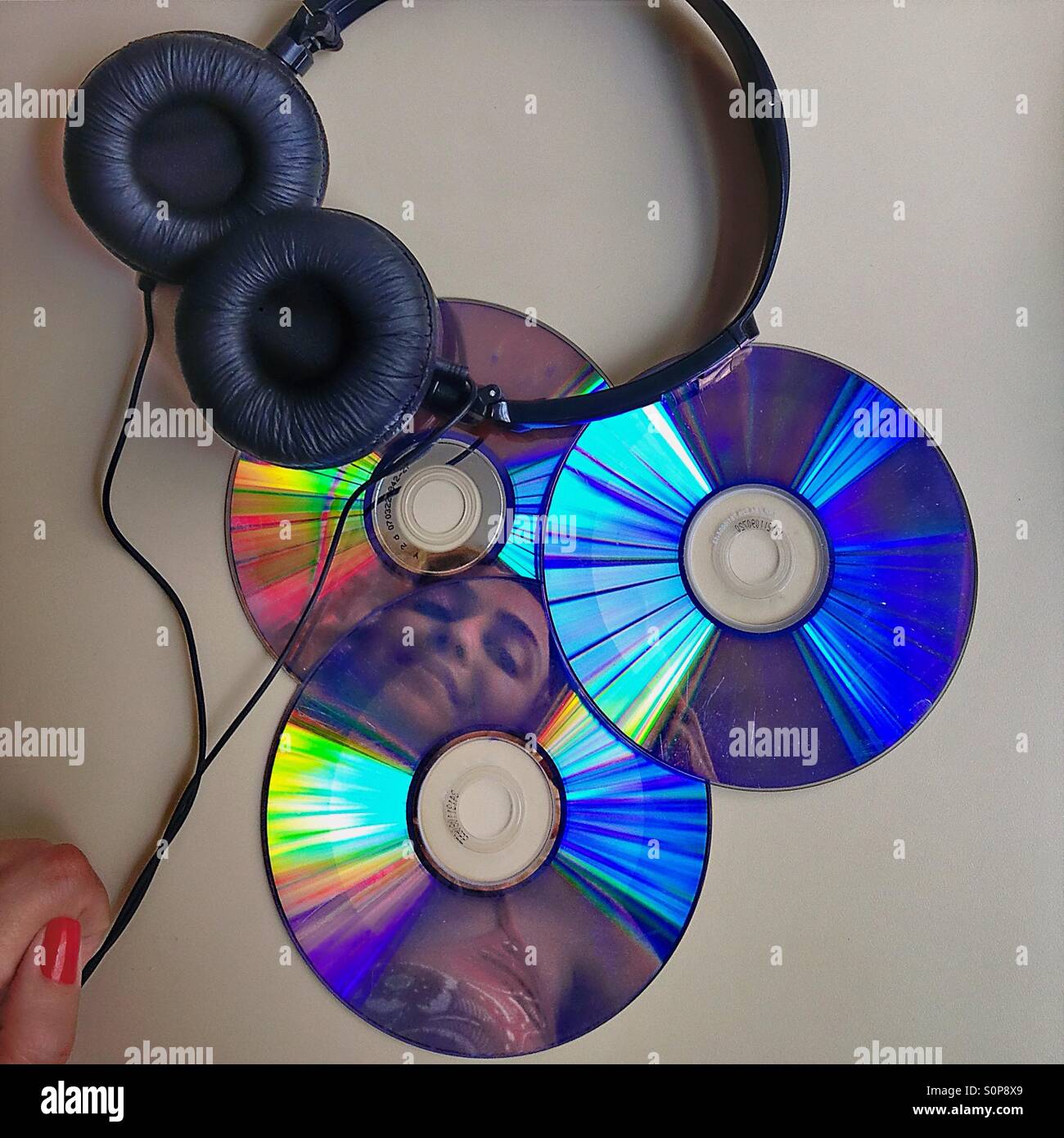 Old, old cds Stock Photo - Alamy