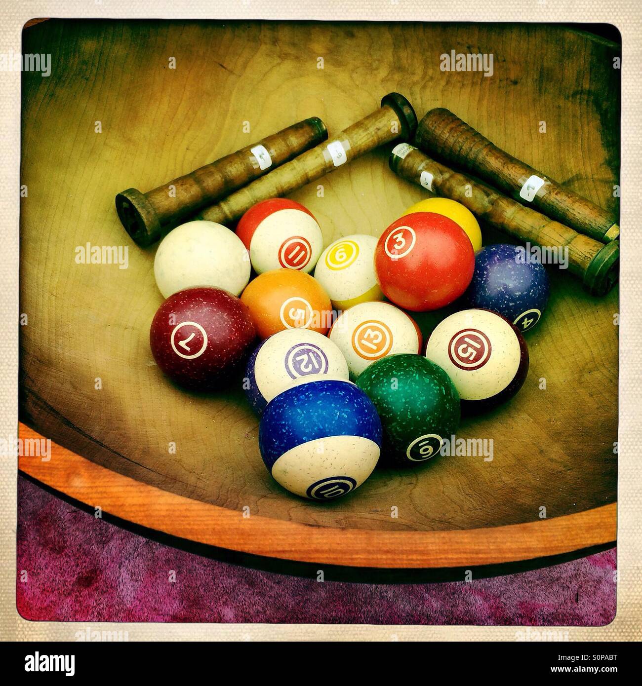 Pool balls with numbers hi-res stock photography and images - Alamy