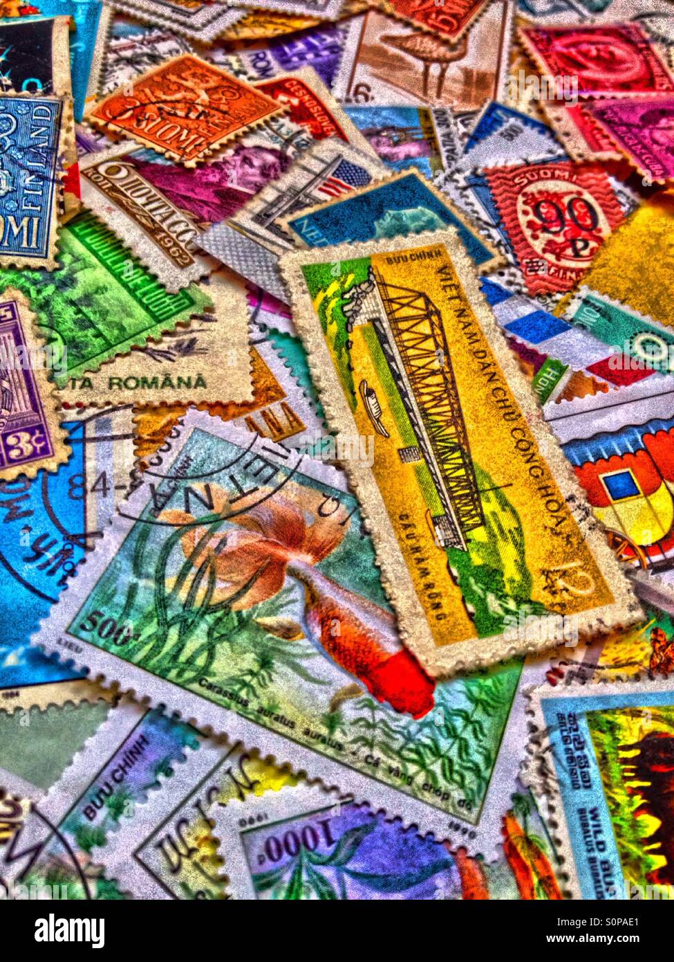 Mix stamp hi-res stock photography and images - Alamy