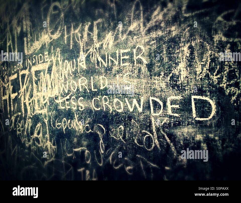 Your inner world is less crowded Stock Photo - Alamy