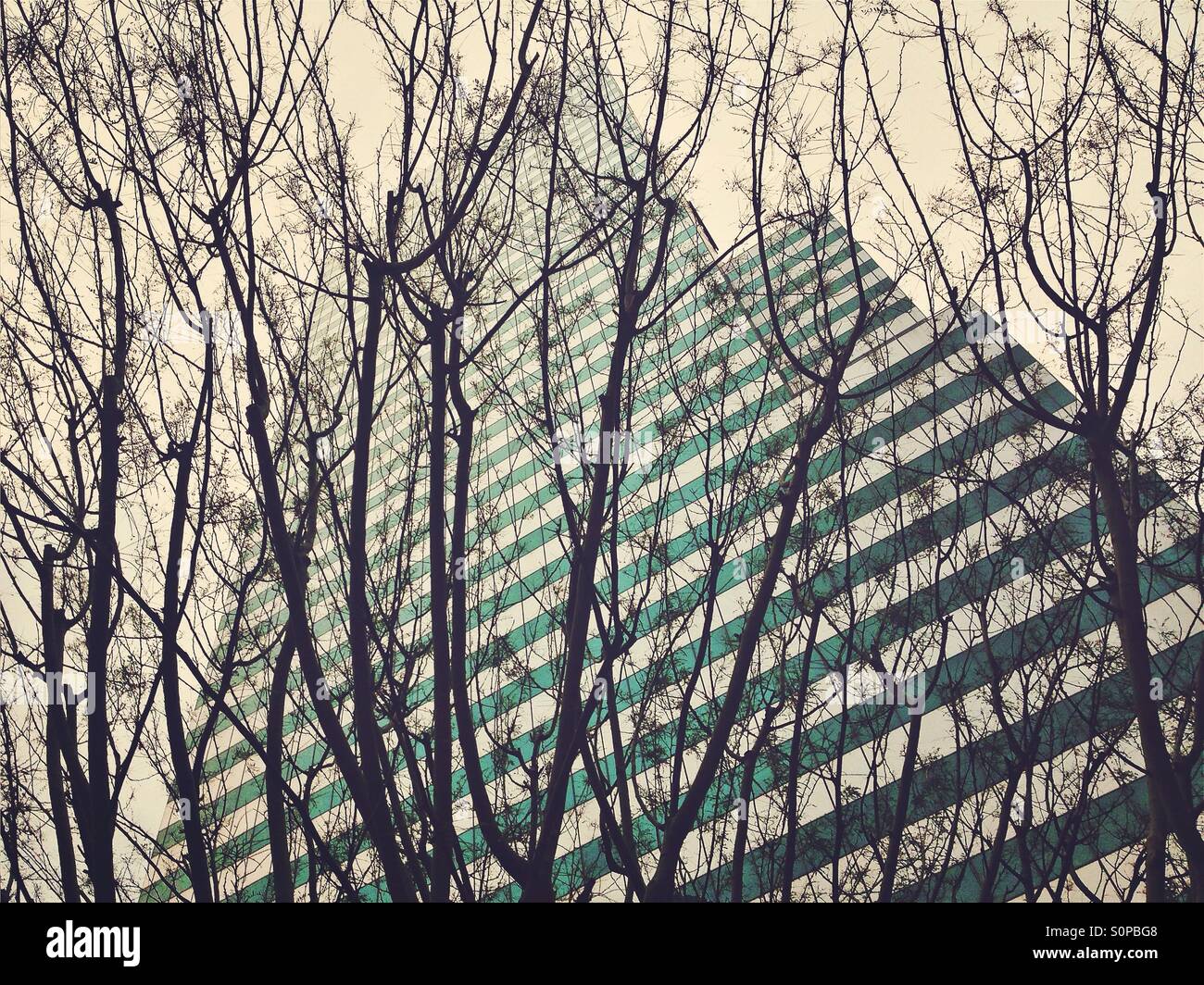 Obscured skyscraper hi-res stock photography and images - Alamy