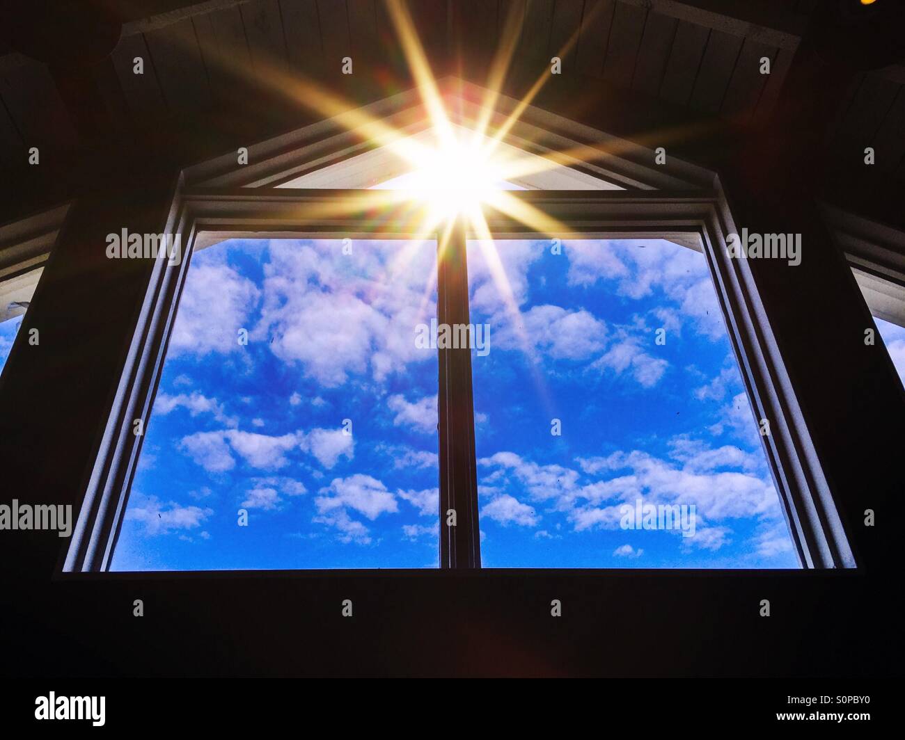 Window and sun Stock Photo - Alamy