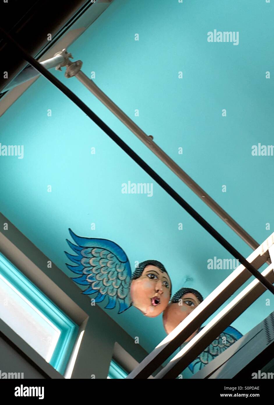 Painted angels on ceiling hi-res stock photography and images - Alamy