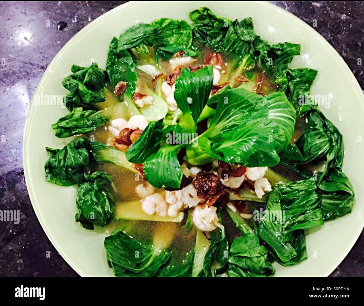 Chinese cuisine Pak Choy Stock Photo - Alamy