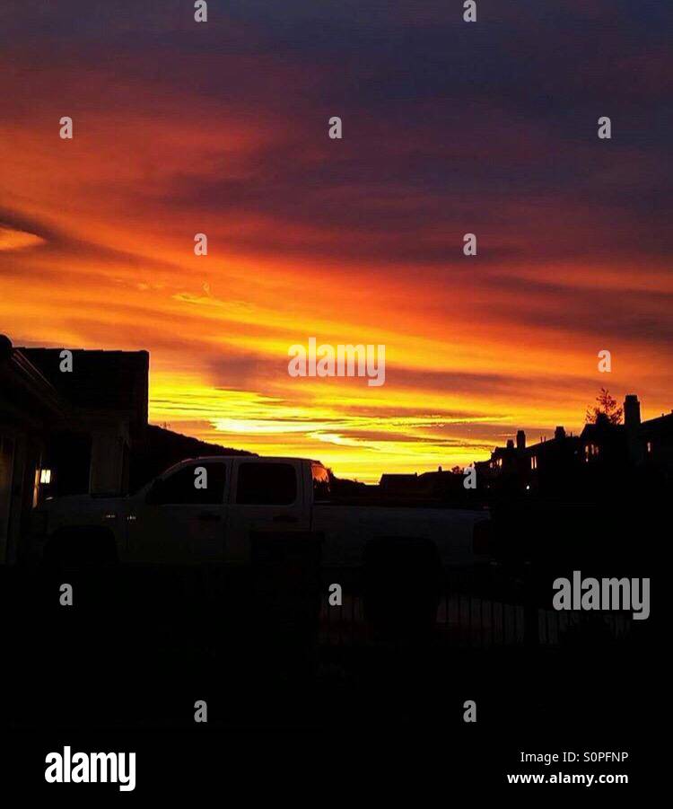 Sunrise in Southern California Stock Photo - Alamy