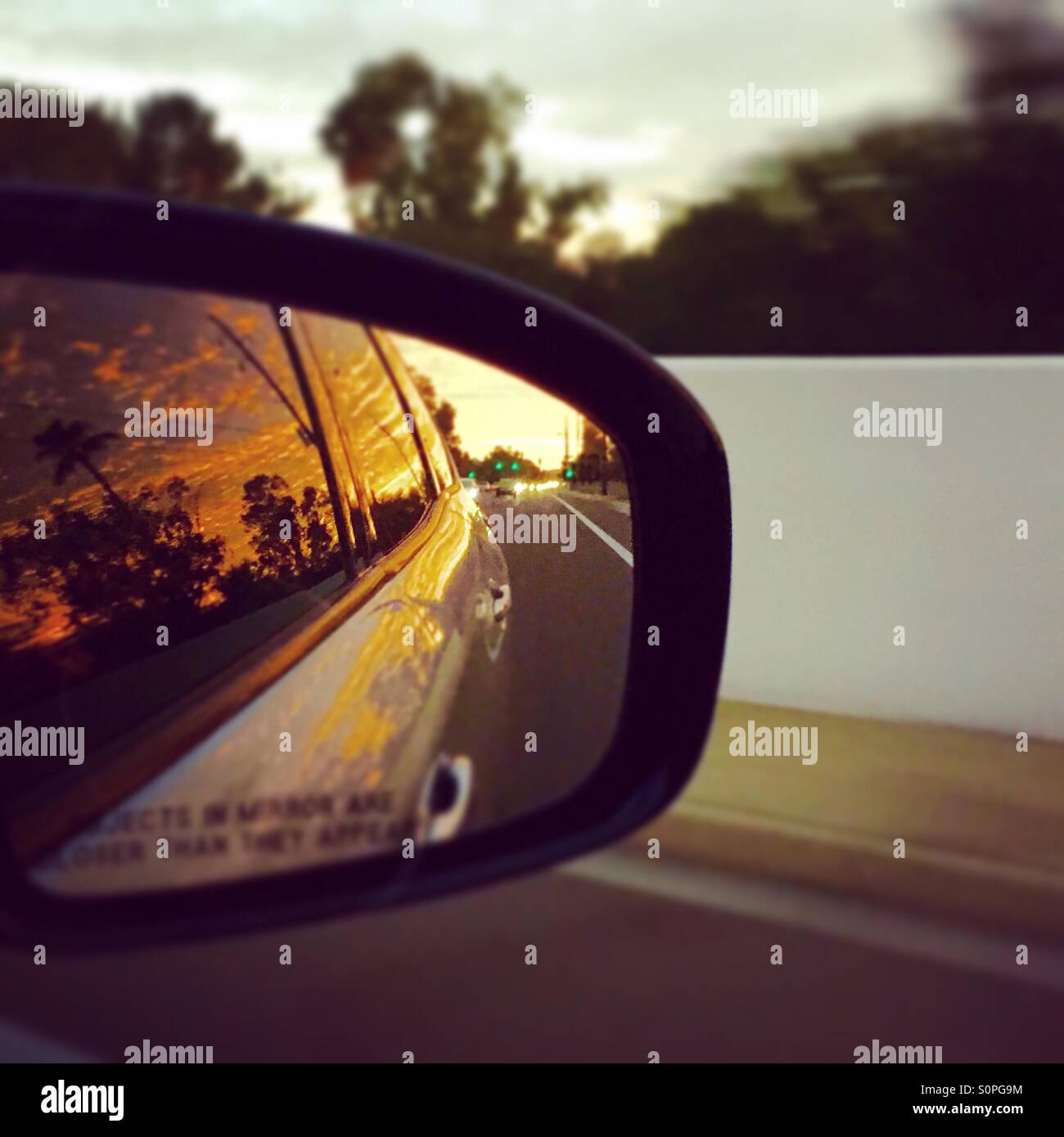 Sunset through mirror hi-res stock photography and images - Alamy