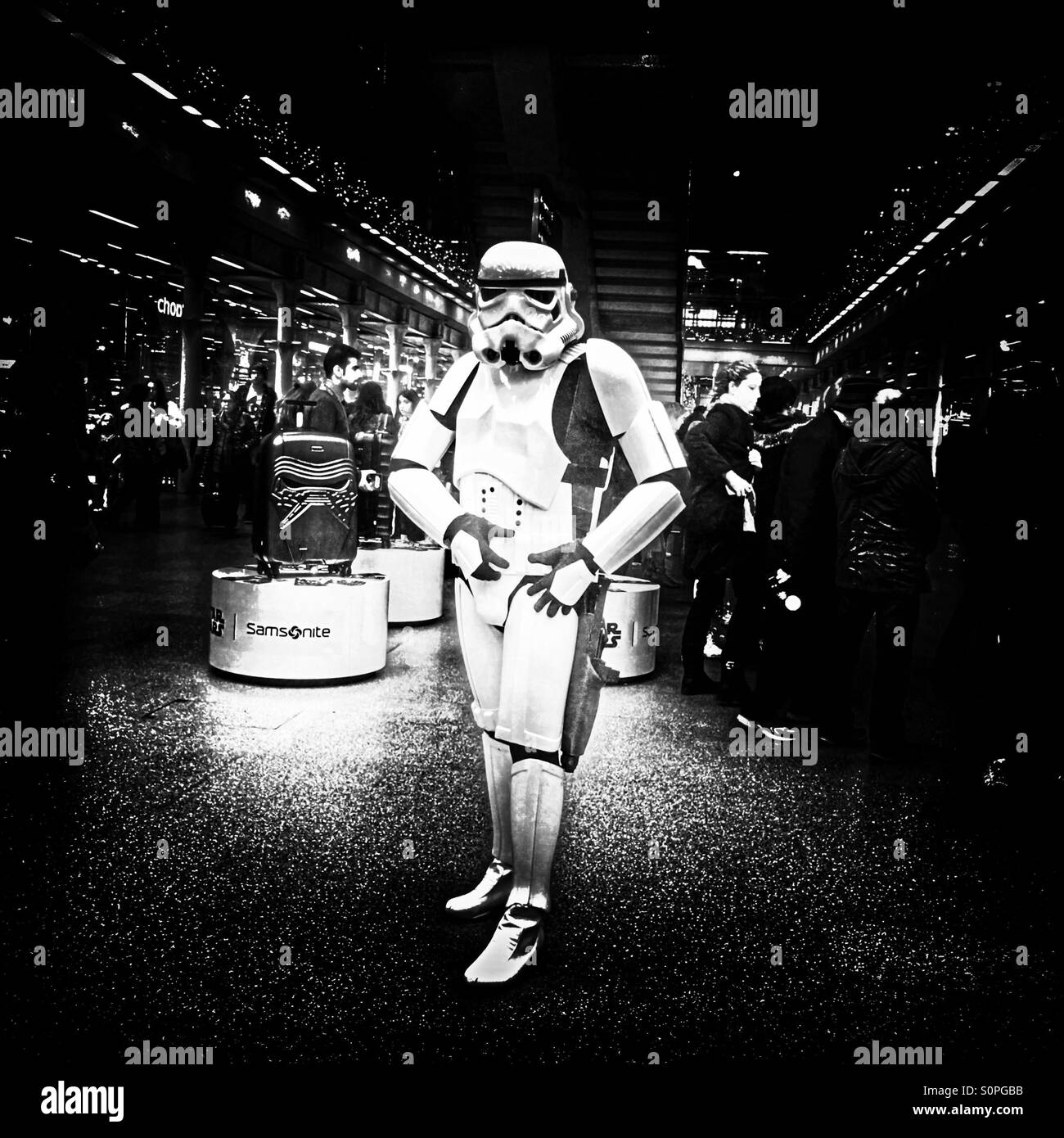 Man in star wars costume Black and White Stock Photos & Images - Alamy