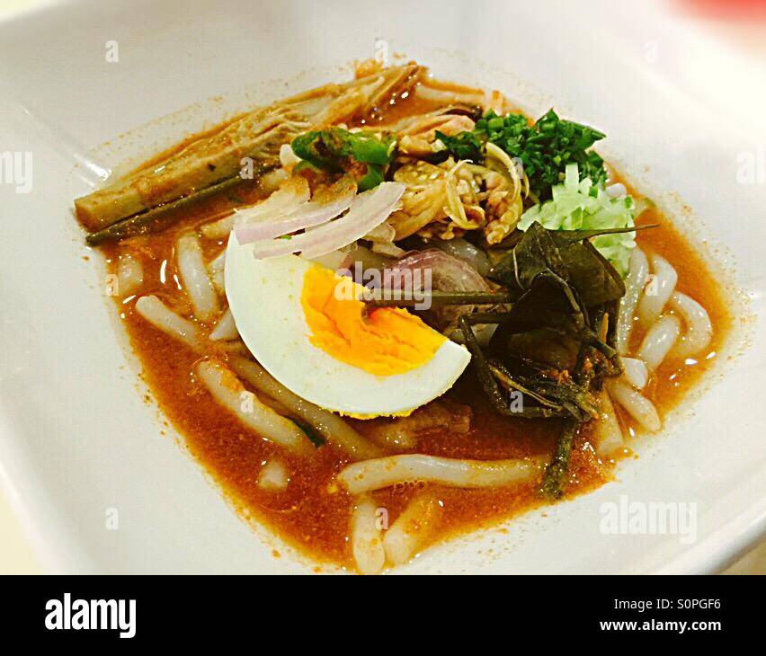 Borneo food laksa hi-res stock photography and images - Alamy
