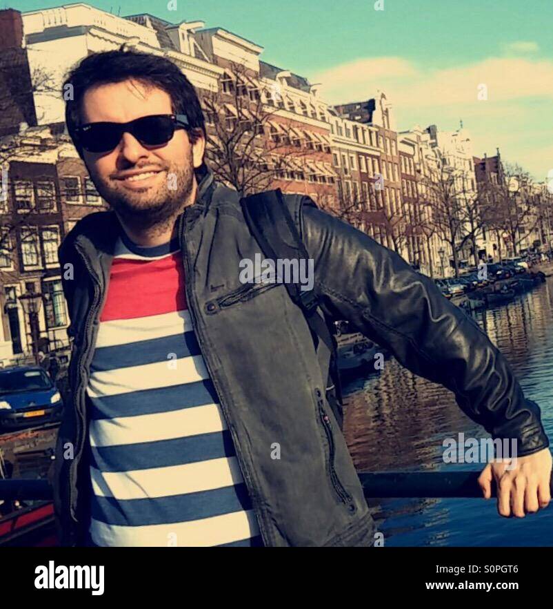 Man at Amsterdam Stock Photo - Alamy