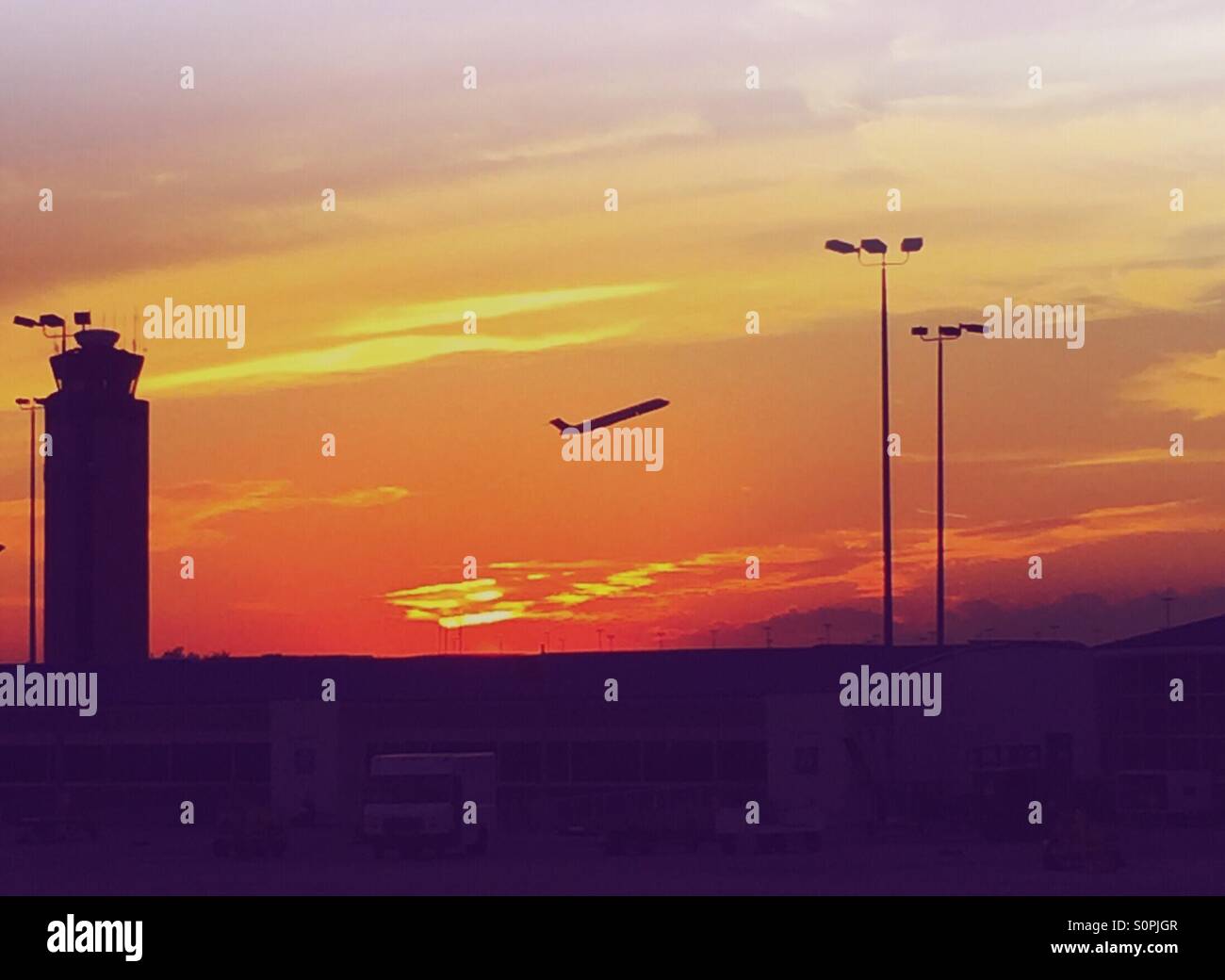 Plane Sunset High Resolution Stock Photography and Images - Alamy