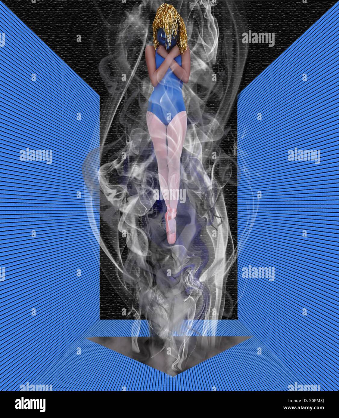 Blue ballet dancer Stock Photo - Alamy