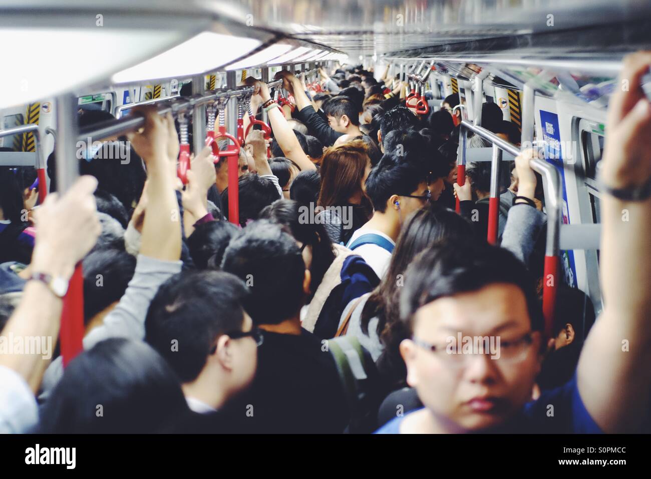 Crowded mtr hi-res stock photography and images - Alamy