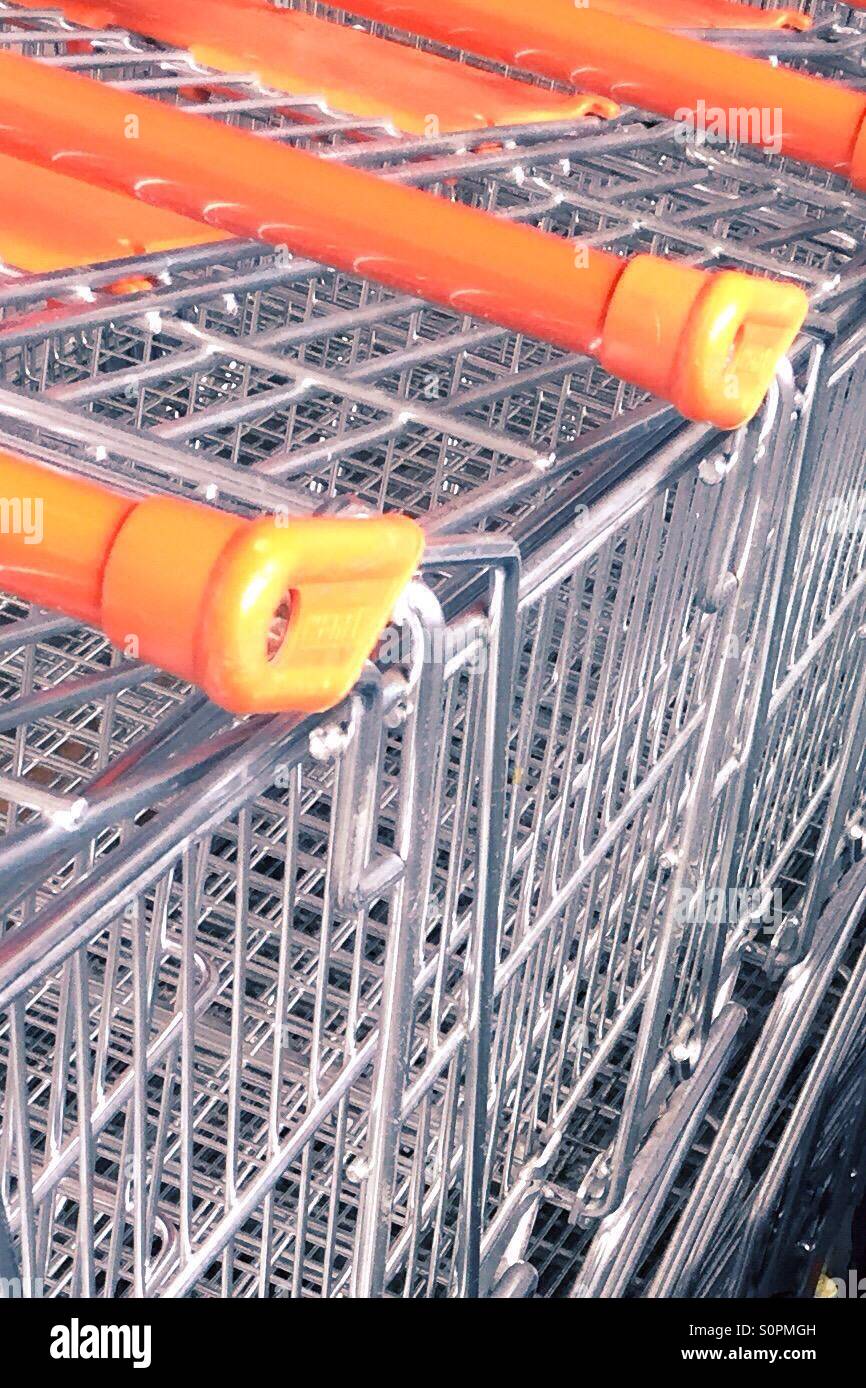 Supermarket closeup of trolley wheels hi-res stock photography and ...
